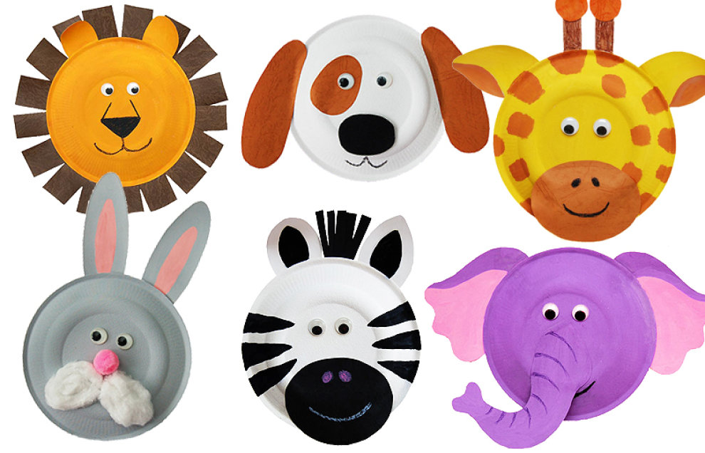 Vesele maske od papirnatih tanjura